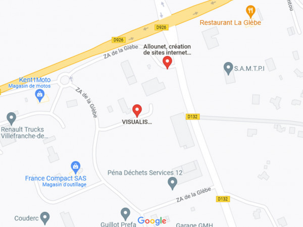 Situer le centre de formation Visualis Communication